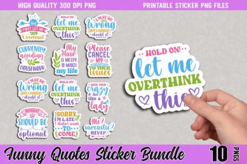 Coffee Stickers | Inspirational Sticker Bundle | Motivational Quotes ...