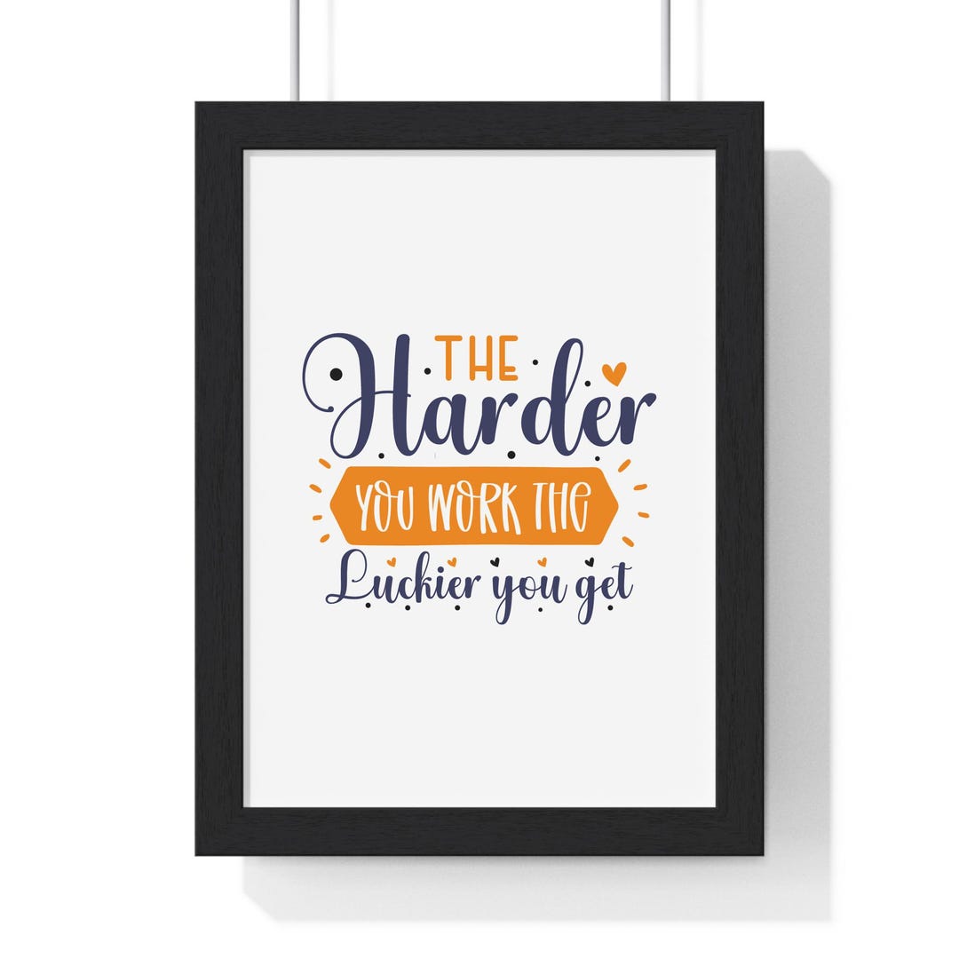 Inspirational Vertical Framed Poster, Motivational Wall Art, Office ...