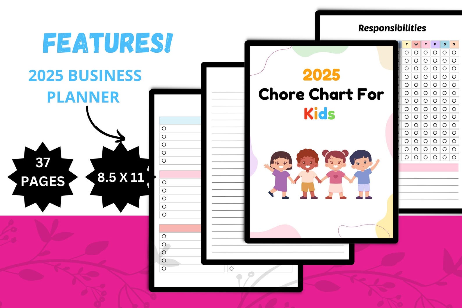 Chore Chart for Kids | to Do List for Kids | Kids Daily Routine | Kids ...