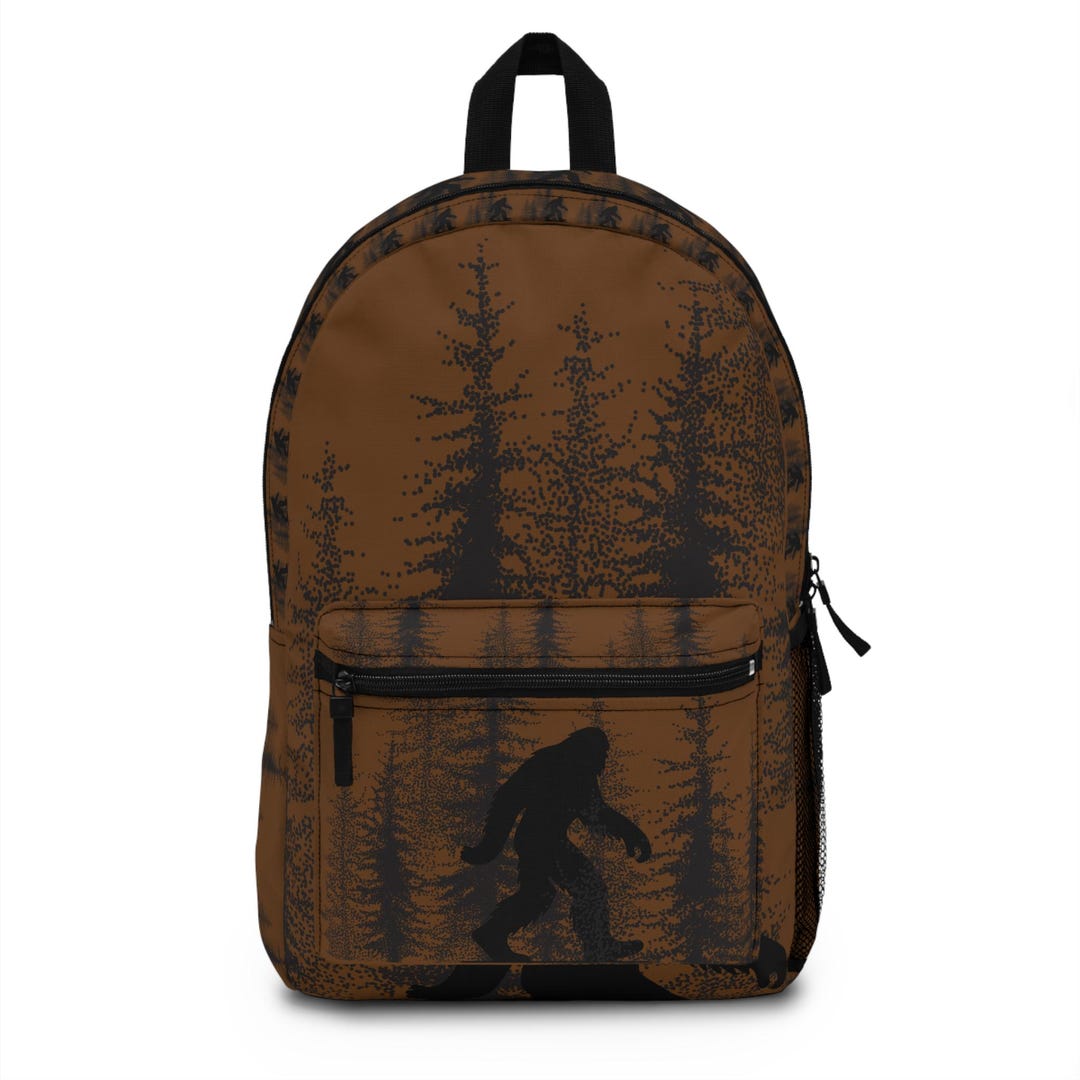 Bigfoot Backpack - Forest Hiking Bag, Sasquatch Gift, Eco-friendly ...