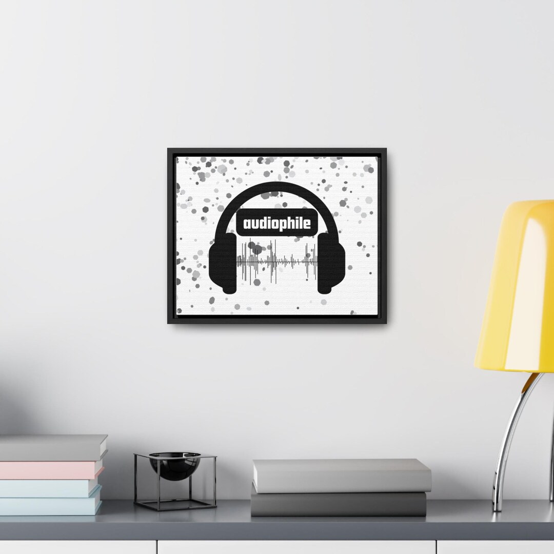 Audiophile Wall Art - Red Canvas Wrap, Perfect for Music Lovers, Home ...