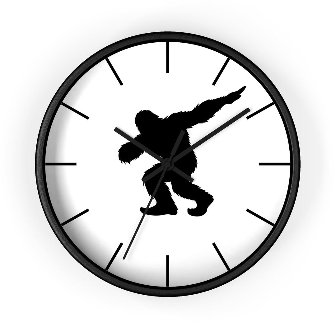Bigfoot Inspired Wall Clock, Unique Home Decor, Perfect for Sasquatch ...
