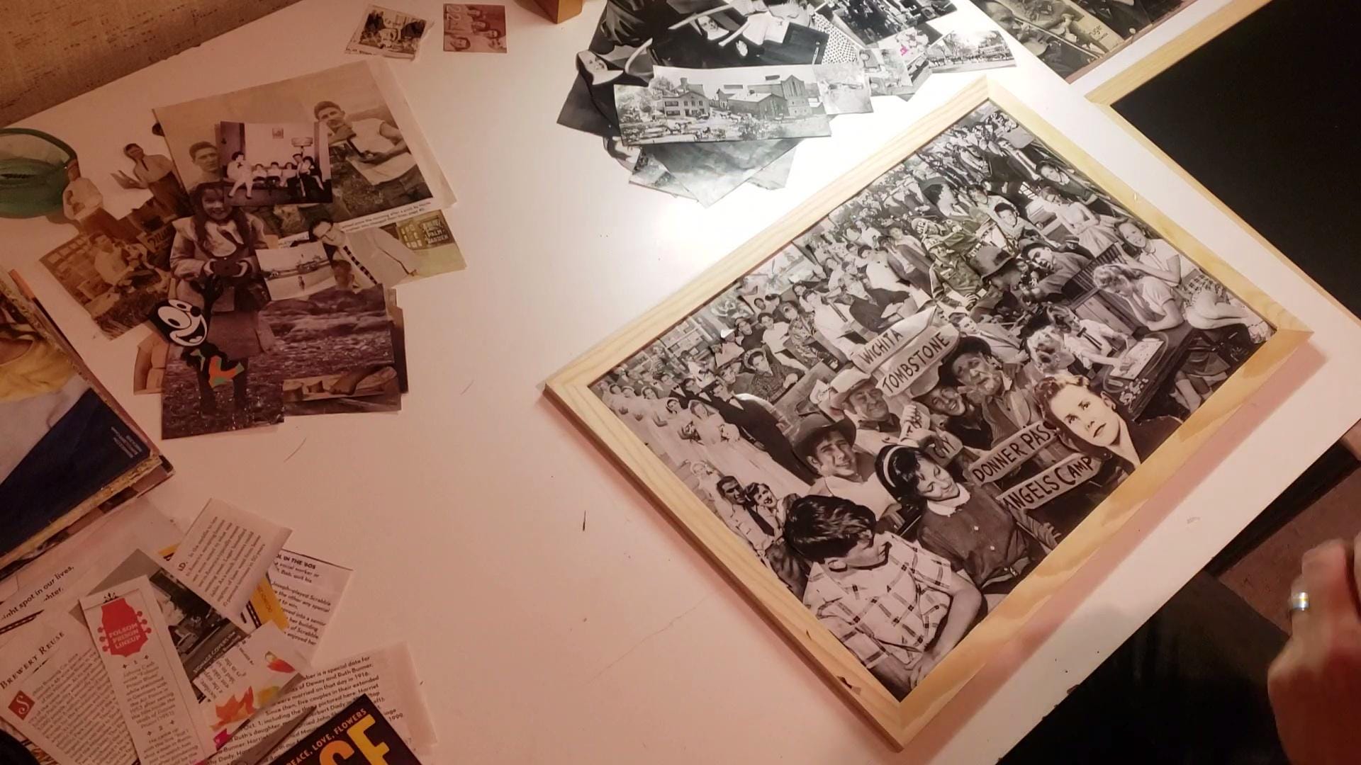 Original Collage Art - 2 Piece Set - "which Way to Wichita" - Vintage ...