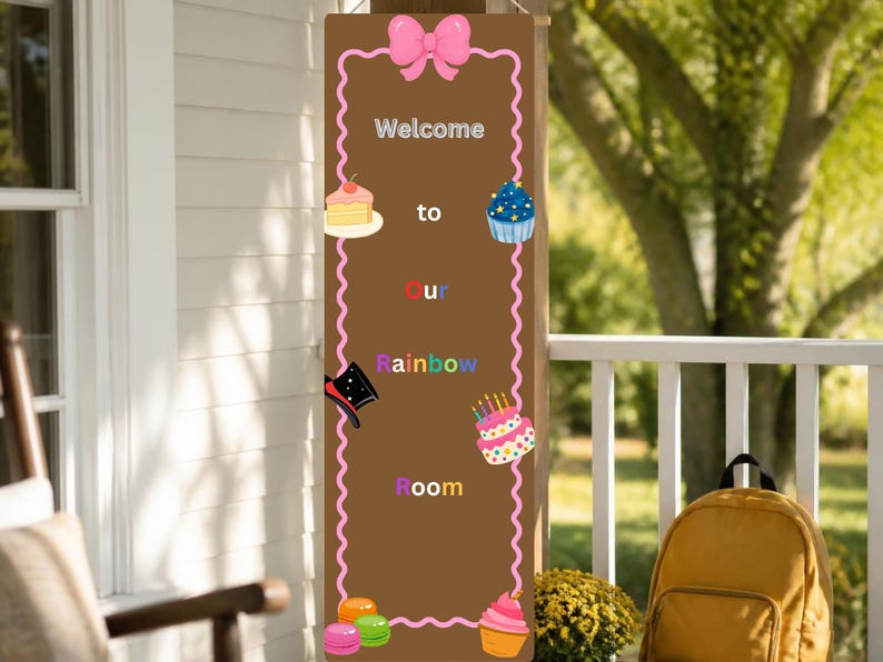 First Day of School Banner Editable Canva Template Welcome Back to ...