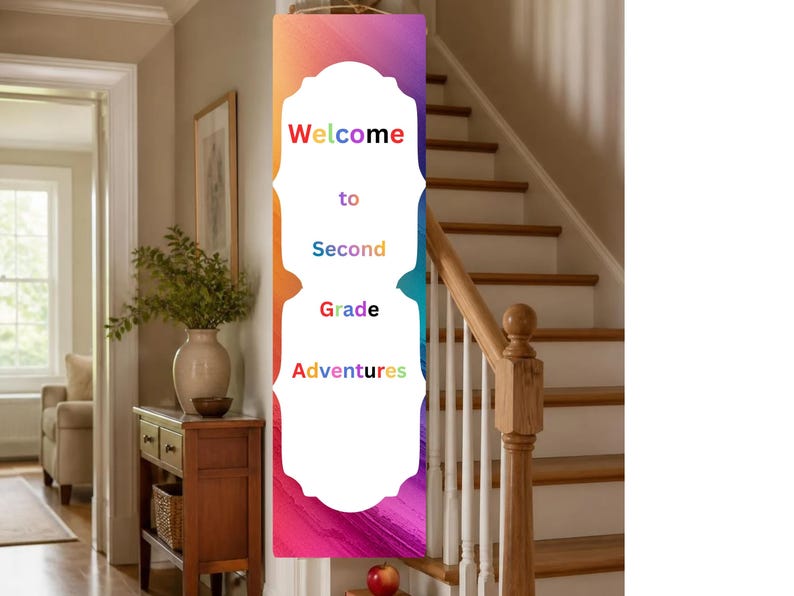First Day of School Banner Editable Canva Template Welcome Back to ...