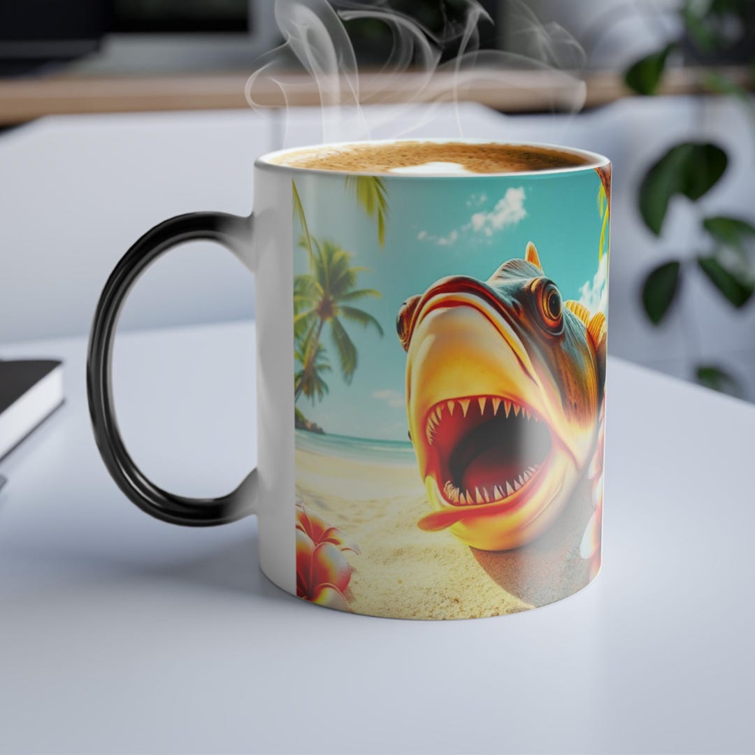 A Cute Colorful Fish ,underwater 3D Effect,3d Effect Mug , Magic Mug ...