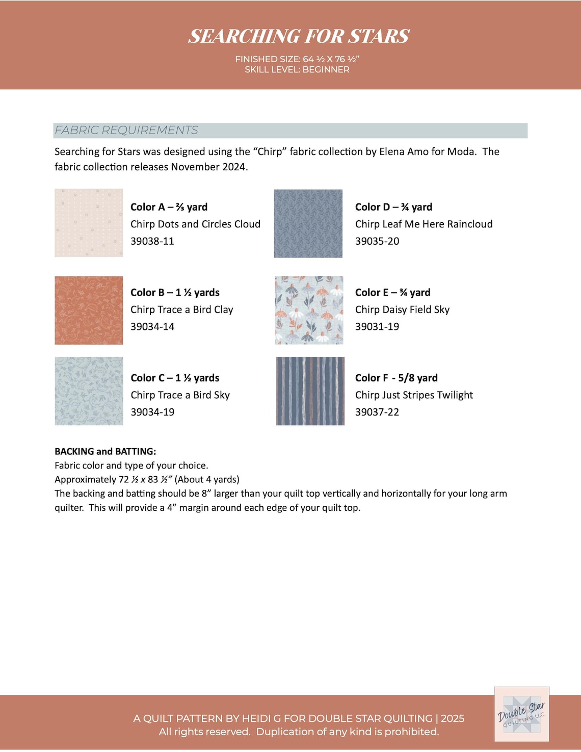 Searching for Stars - Downloadable Quilt Pattern - Etsy