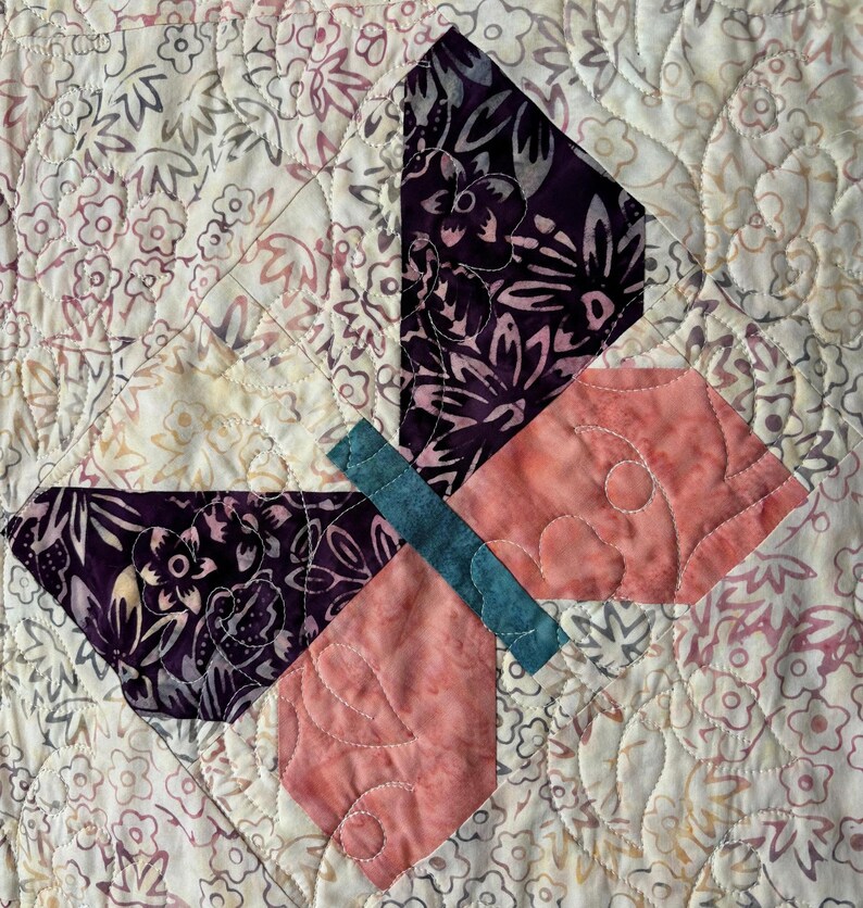 Handmade Butterfly Quilt in Batiks - Etsy