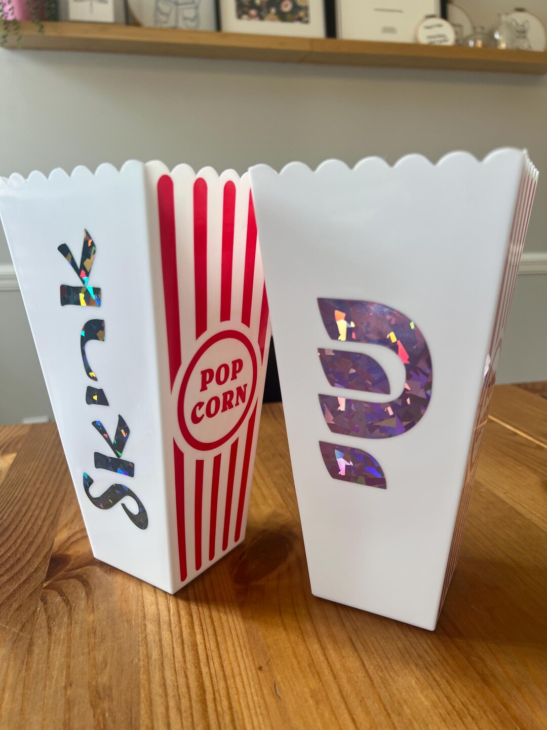 Personalized Popcorn Bucket in Hebrew OR English – Custom Movie Night ...