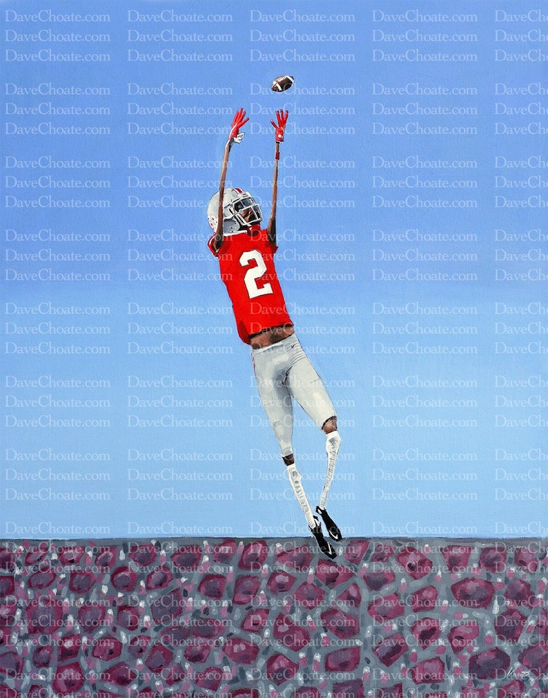Chris Olave Ohio State Buckeyes Football Wide Receiver Art - Etsy