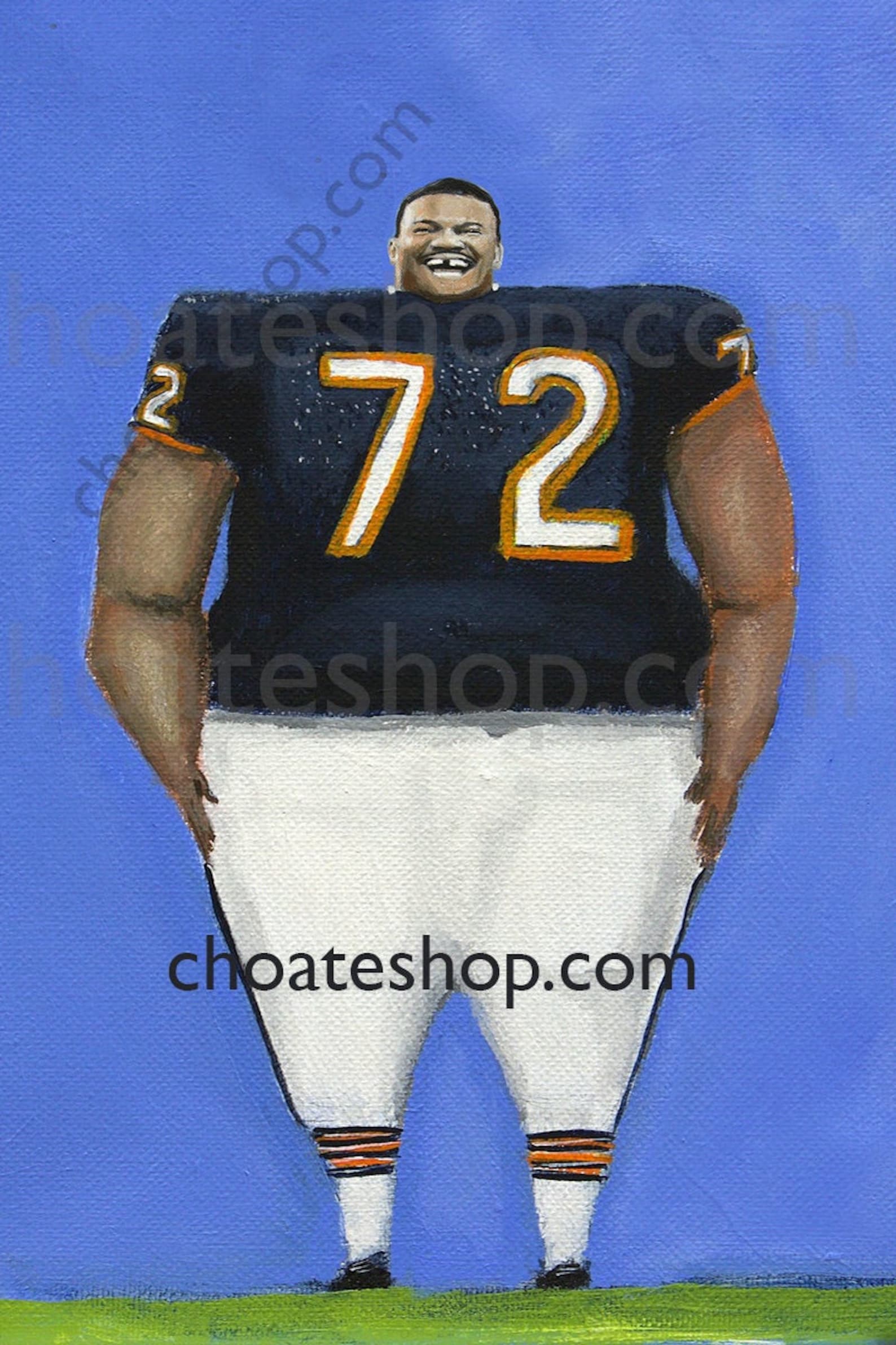 William "the Refrigerator" Perry, Chicago Bears. ART Print From ...