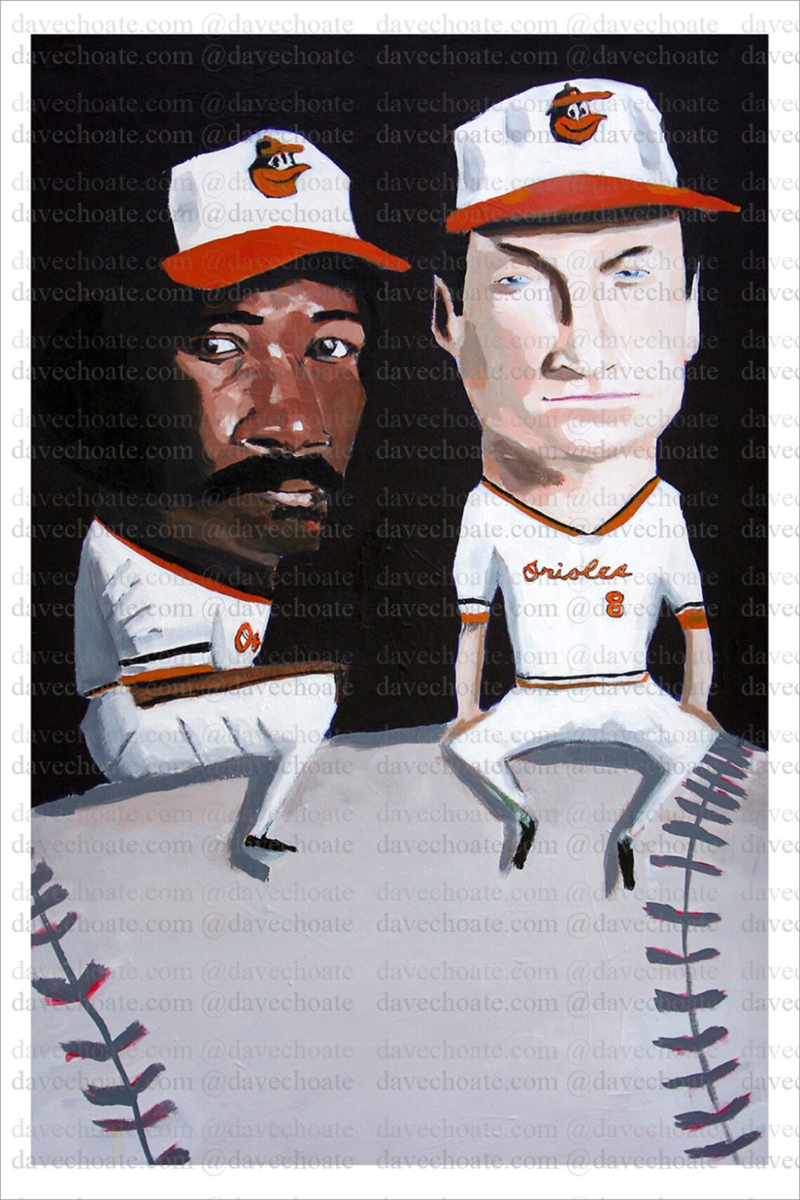 Eddie Murray and Cal Ripken Baltimore Orioles Art Photo Print - Etsy