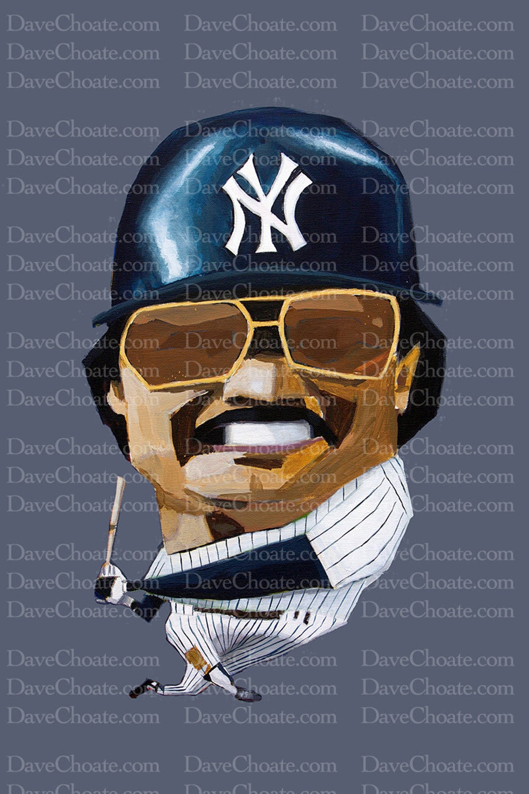 New York Yankees Reggie Jackson ART Print From Original - Etsy