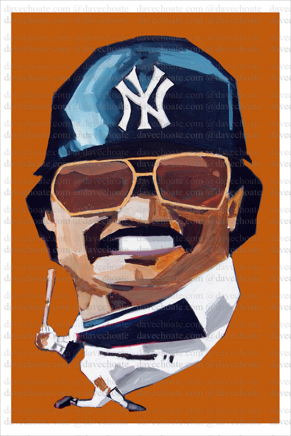 New York Yankees Reggie Jackson ART Print from Original | Etsy