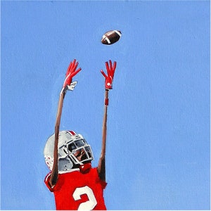 Chris Olave, Ohio State Buckeyes Football Wide Receiver- Art Photo ...
