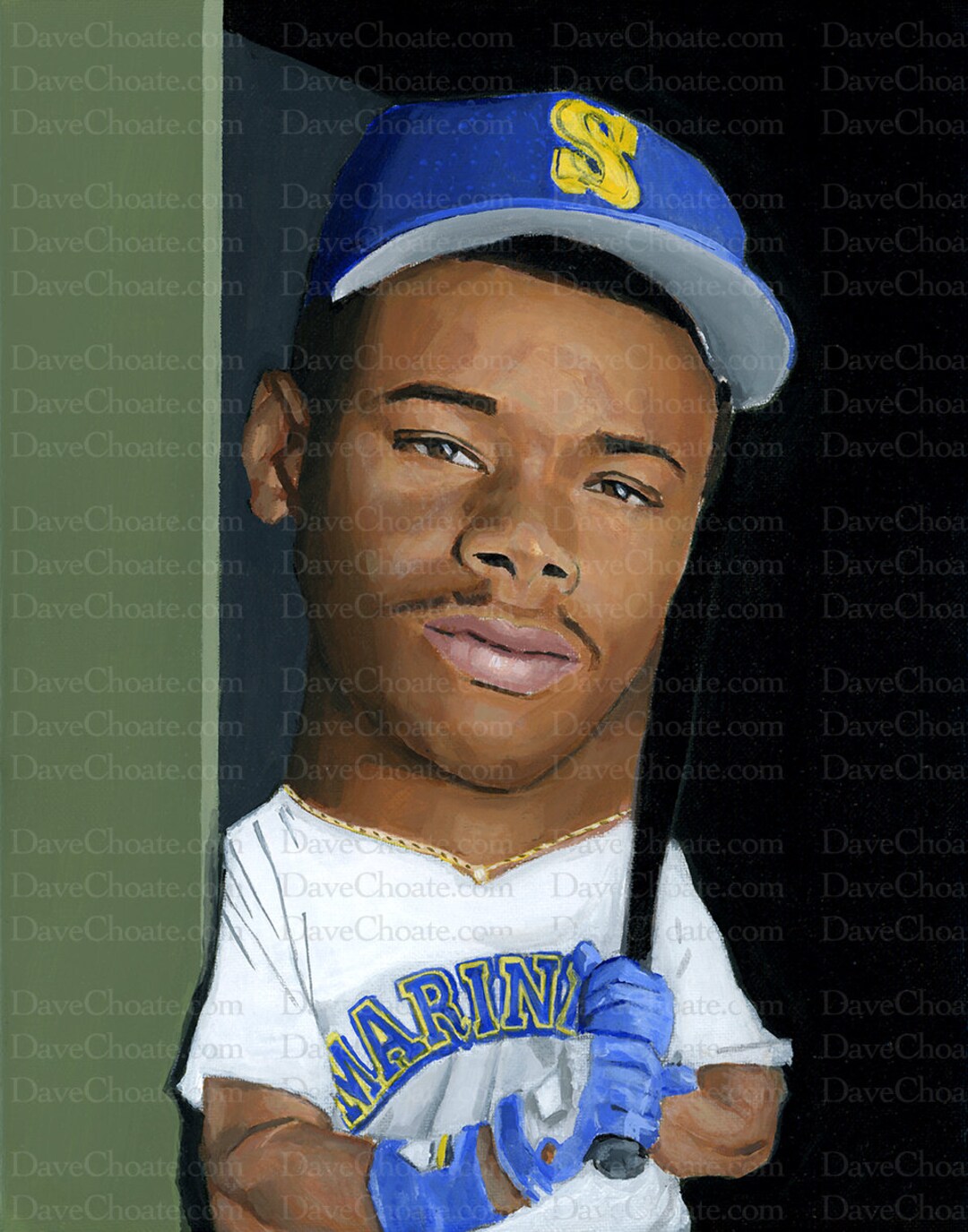 Ken Griffey Junior, Seattle Mariners - ART Print From Original Painting ...
