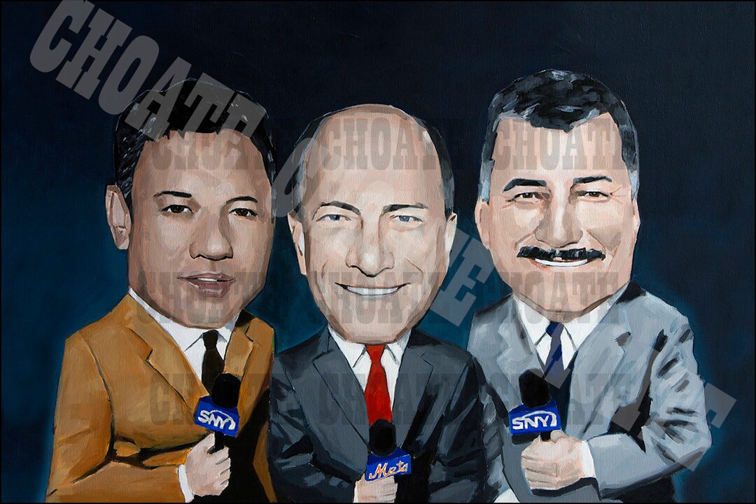New York Mets Baseball Announcers, Ron Darling, Gary Cohen, and Keith ...