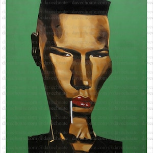 Grace Jones Photo Print From an Original Painting - Etsy