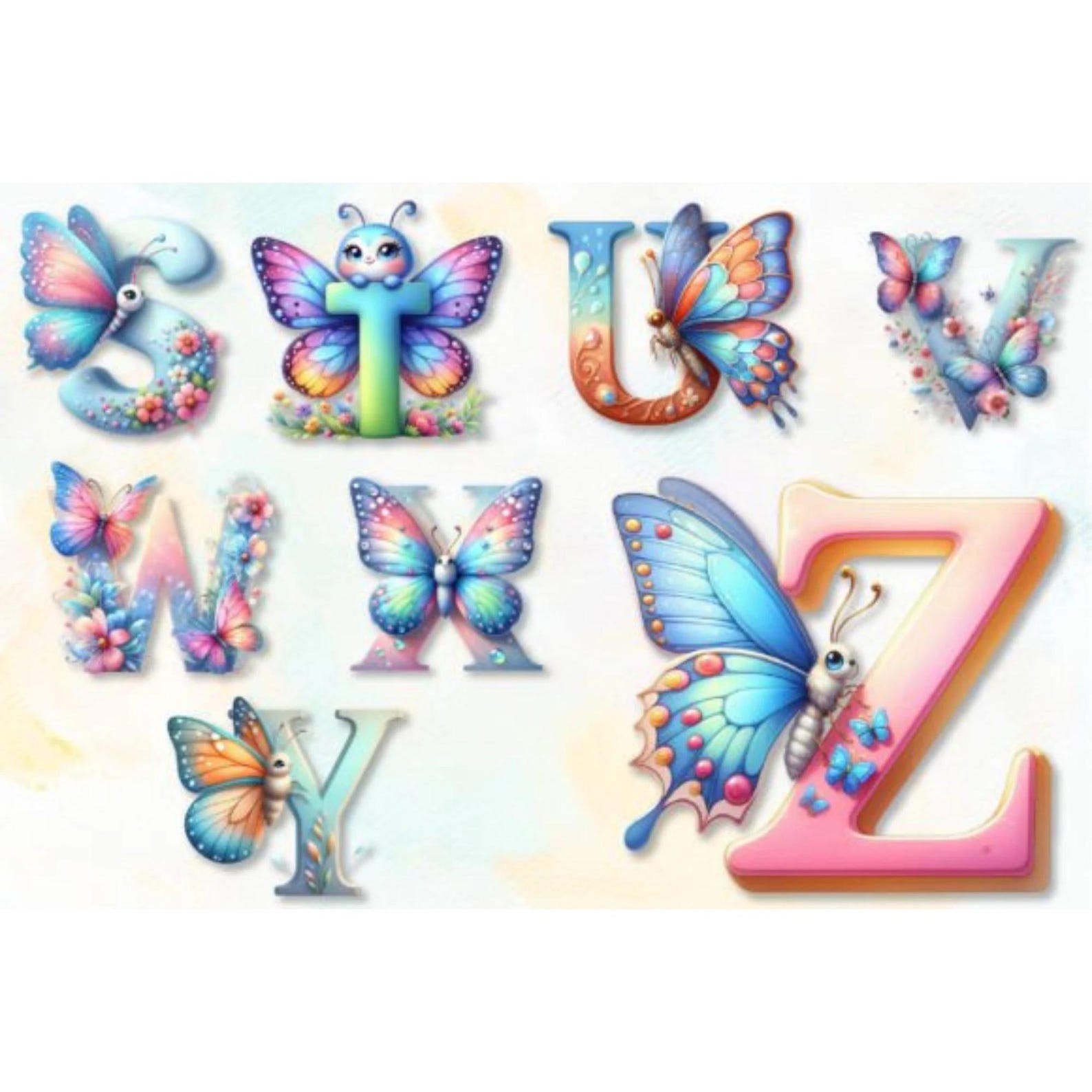 Butterfly PNG, Butterfly Clipart Alphabet PNG, Alphabet Clipart ...