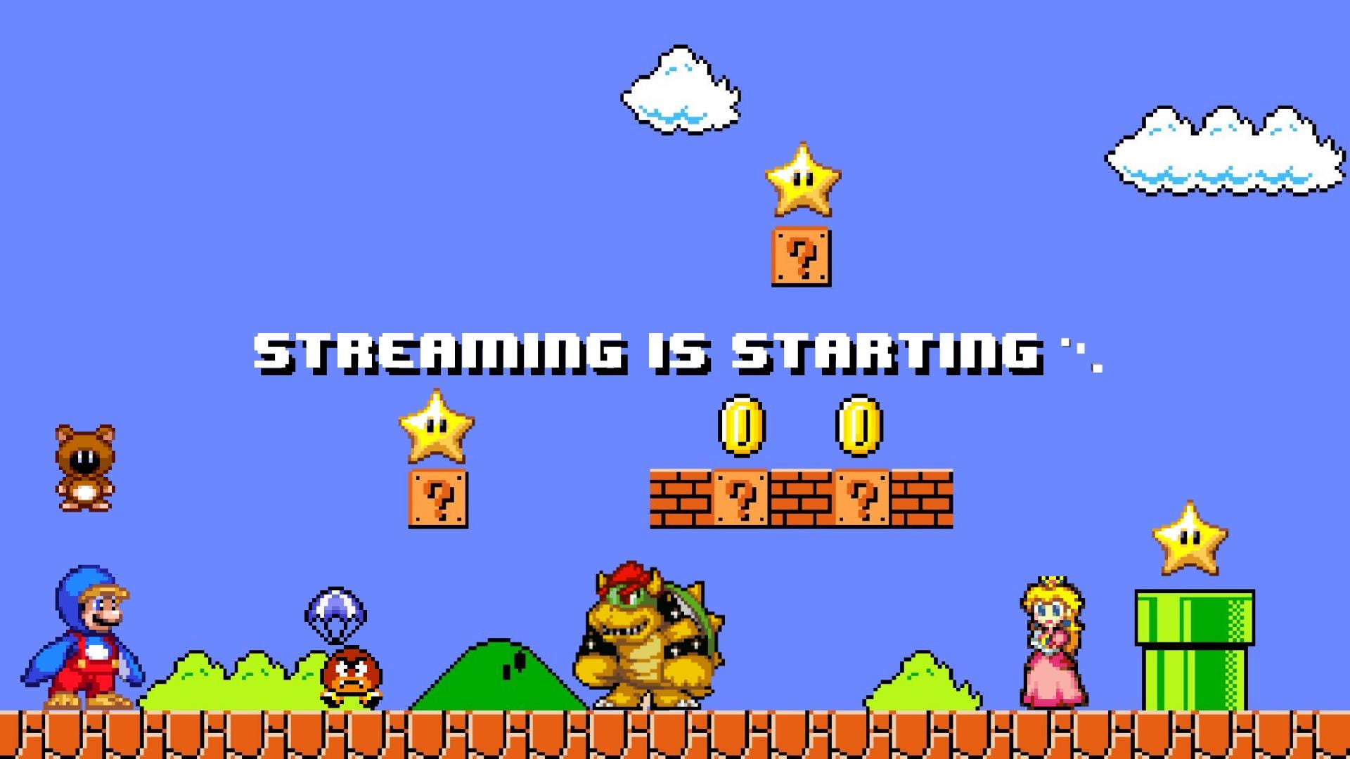 Mario Bros Twitch Animated Screens, Twitch Overlay Package Stream ...