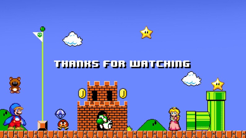 Mario Bros Twitch Animated Screens, Twitch Overlay Package Stream ...