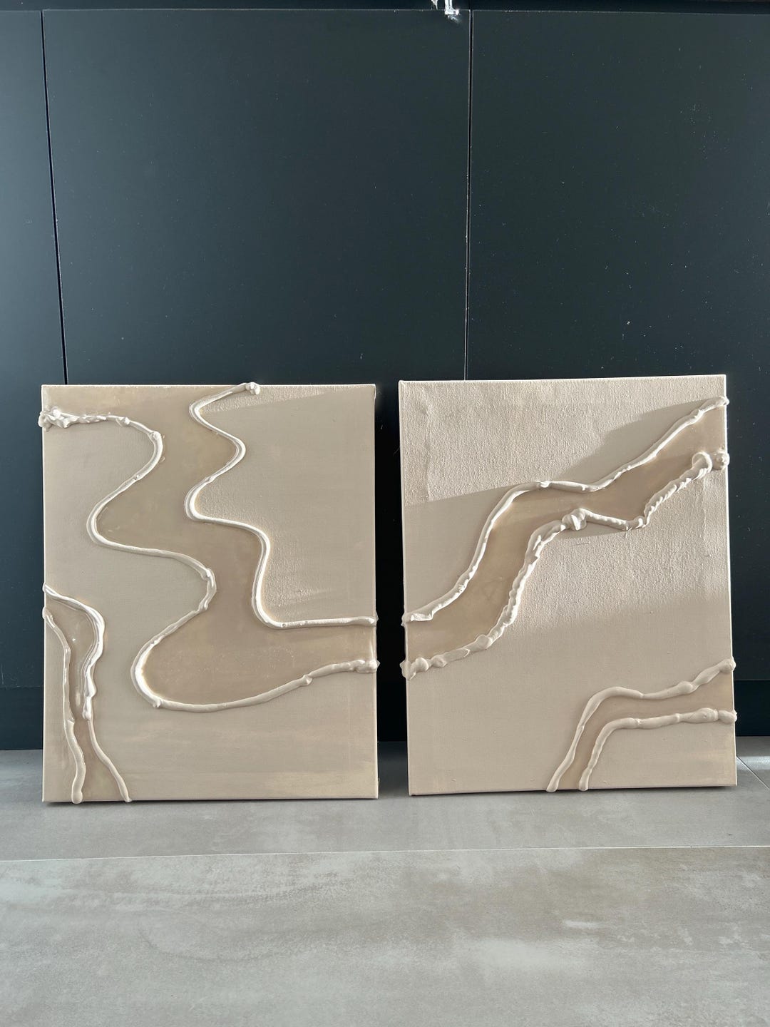 Acrylic and Epoxy on Canvas - Etsy