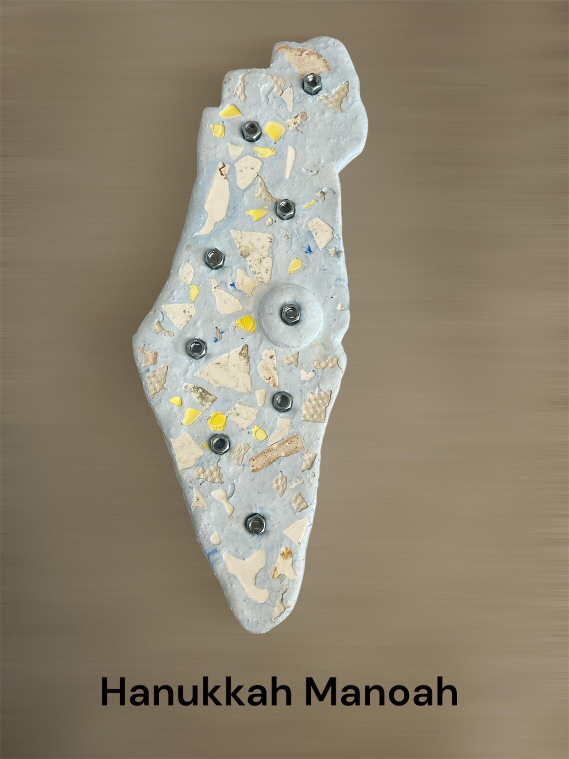 Map of Israel Chanukah Menora - Etsy