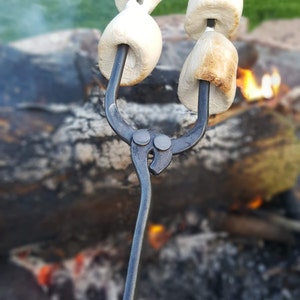 Roasting Fork for Campfire Weenie / Marshmallow Hand Forged, BBQ Fork ...