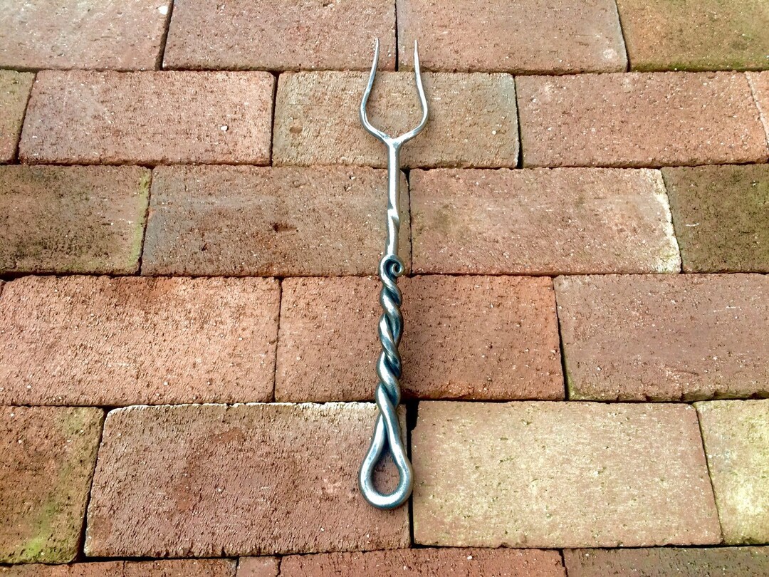 Serving Fork, Hand Forged, Grill Tools, Grilling Utensils, Meat Fork ...