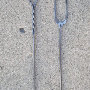 Roasting Fork for Campfire Weenie / Marshmallow Hand Forged, BBQ Fork ...