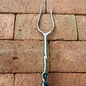 Serving Fork, Hand Forged, Grill Tools, Grilling Utensils, Meat Fork ...