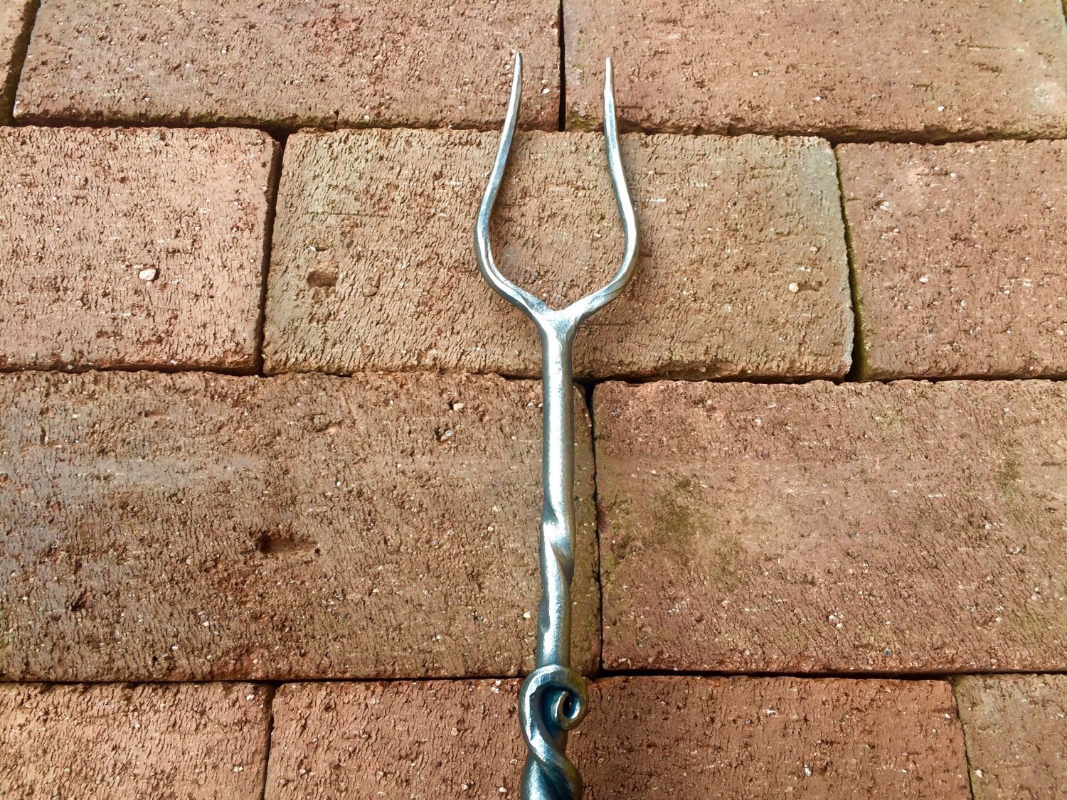 Serving Fork Hand Forged Grill Tools Grilling Utensils - Etsy