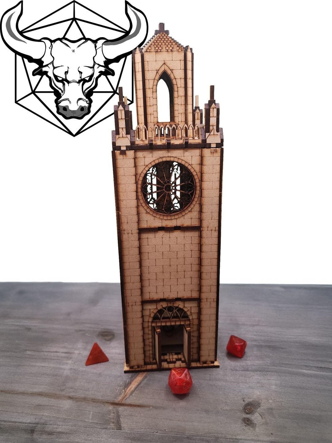 Gothic Cathedral - Rose Window Dice Tower - MDF Kit - Etsy