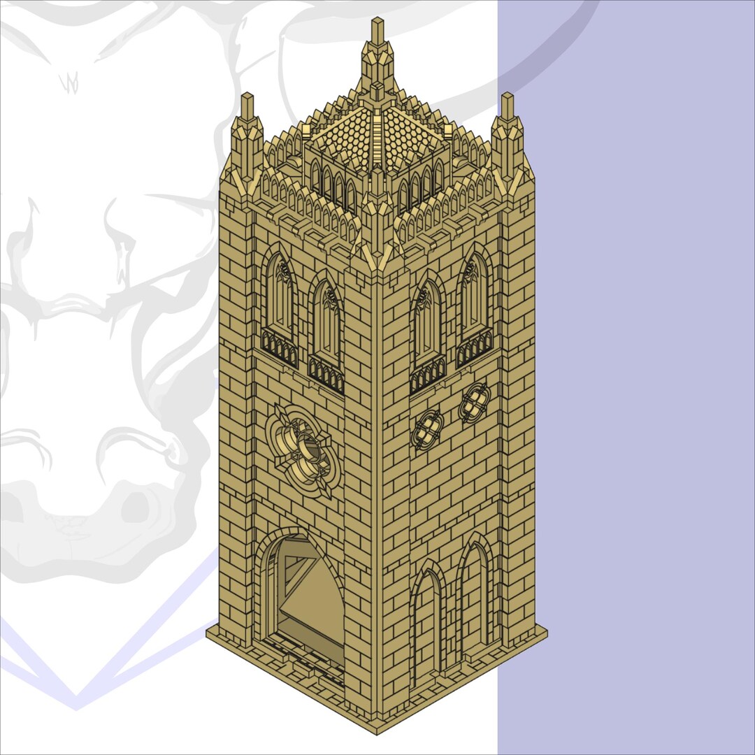 Gothic Cathedral Dice Tower MDF Kit - Etsy
