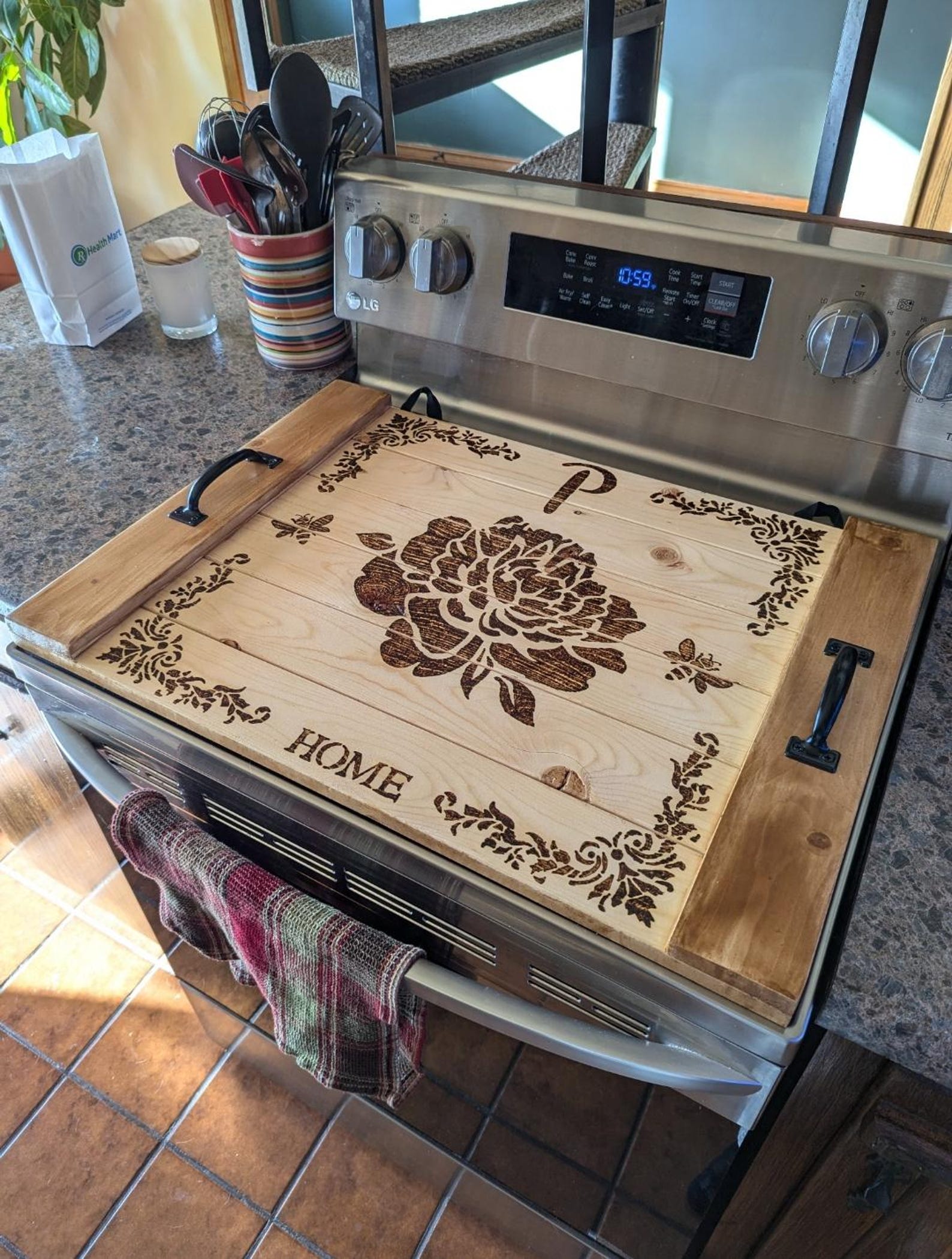 Gas and Electric Stove Top Handcrafted Noodle Boards/stove Covers. - Etsy
