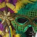 Vintage Multi-colored Feather Mask. Yellow Purple Green and - Etsy