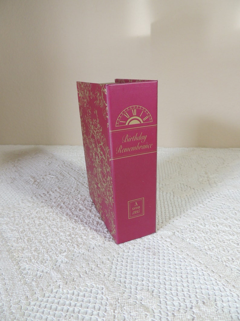 Avon Birthday Book Clock. Tabletop Battery Book Clock. 1995 | Etsy