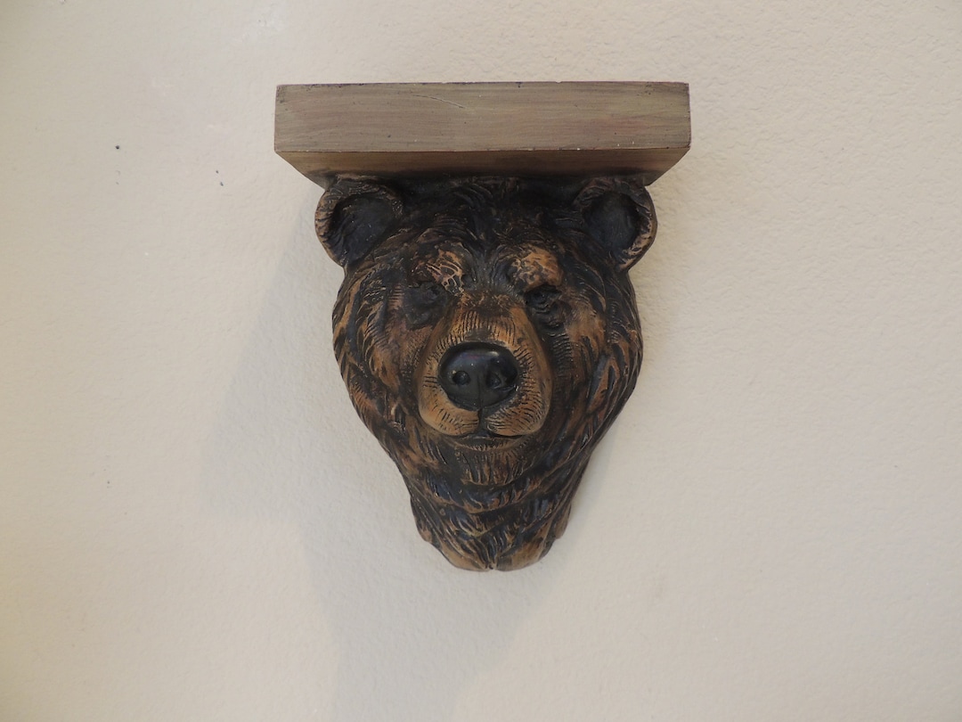 Small Brown Bear Shelf. Rustic Cabin Decor. the Stone Bunny - Etsy