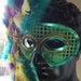 Vintage Multi-colored Feather Mask. Yellow Purple Green and - Etsy