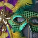 Vintage Multi-colored Feather Mask. Yellow Purple Green and - Etsy