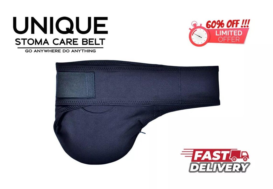 Soft Vertical Stoma Support Belt: Handmade Ileostomy Colostomy Urostomy ...