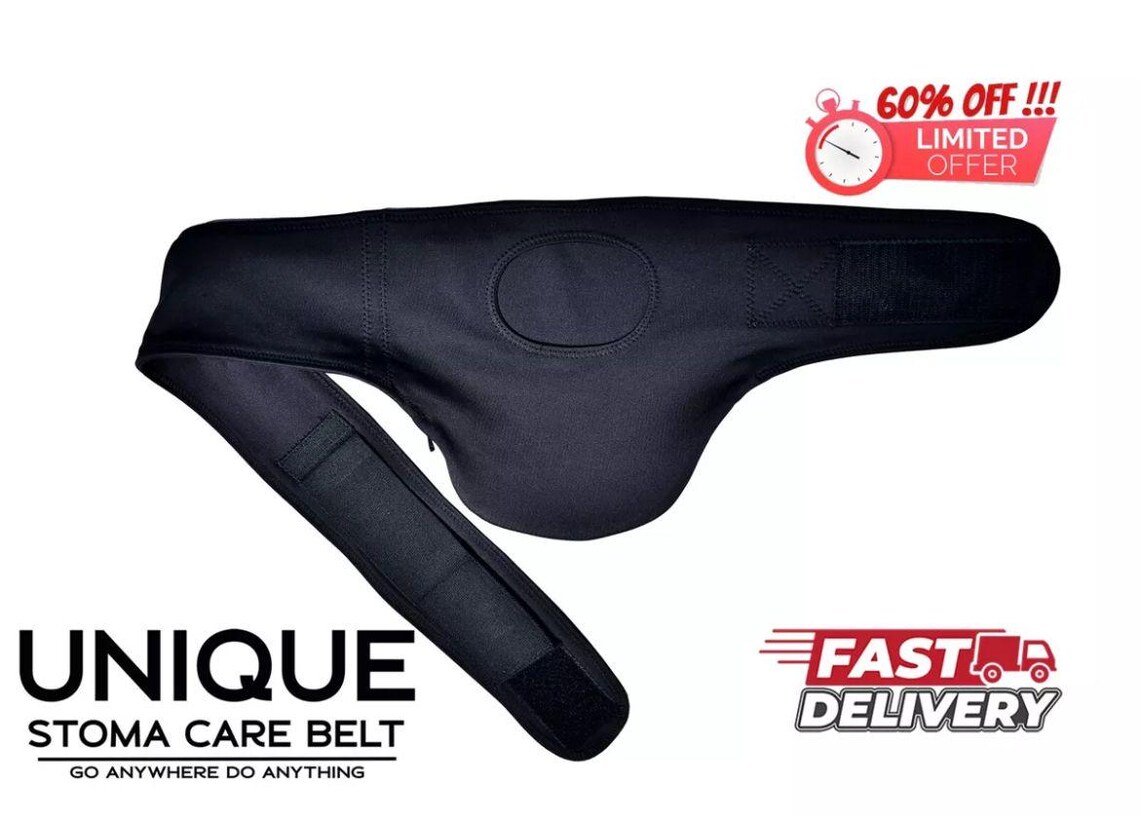 Soft Vertical Stoma Support Belt: Handmade Ileostomy Colostomy Urostomy ...