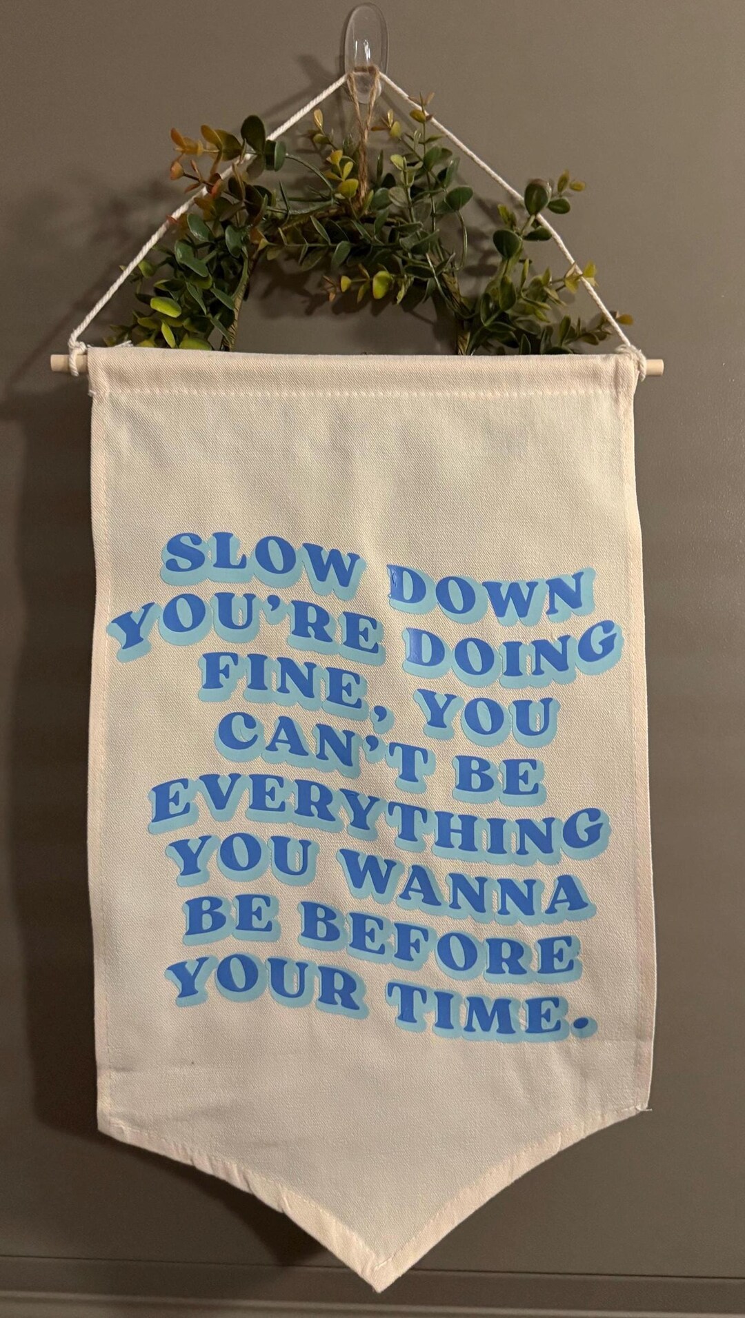 Vienna Lyric Canvas Banner, Billy Joel Inspired Quote Wall Hanging ...