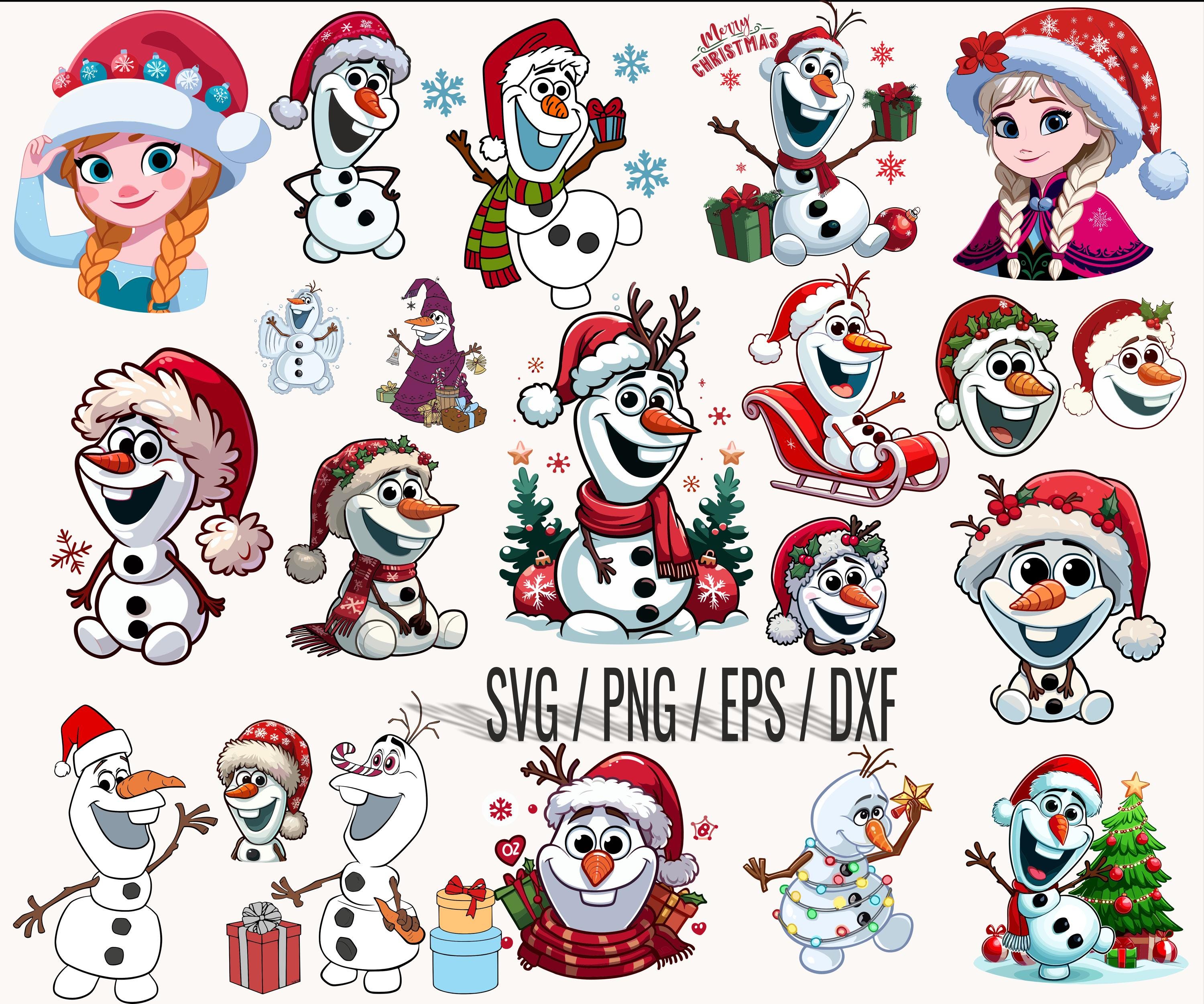 Olaf Svg Layered Item, Olaf Svg Bundle, Olaf Face Svg Clipart,cricut ...