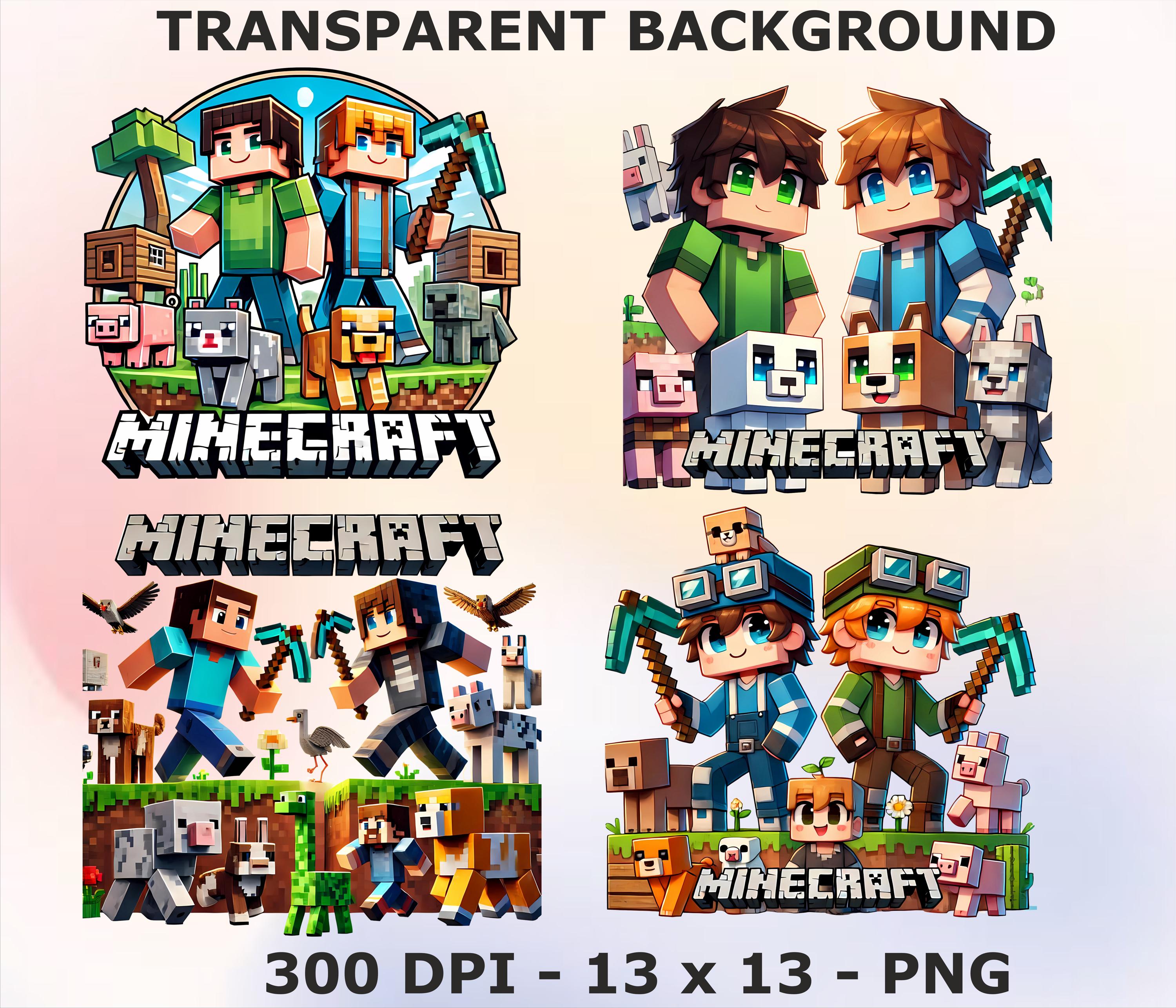 Minecraft PNG Bundle - Minecraft Clipart & Birthday Designs | Printable ...