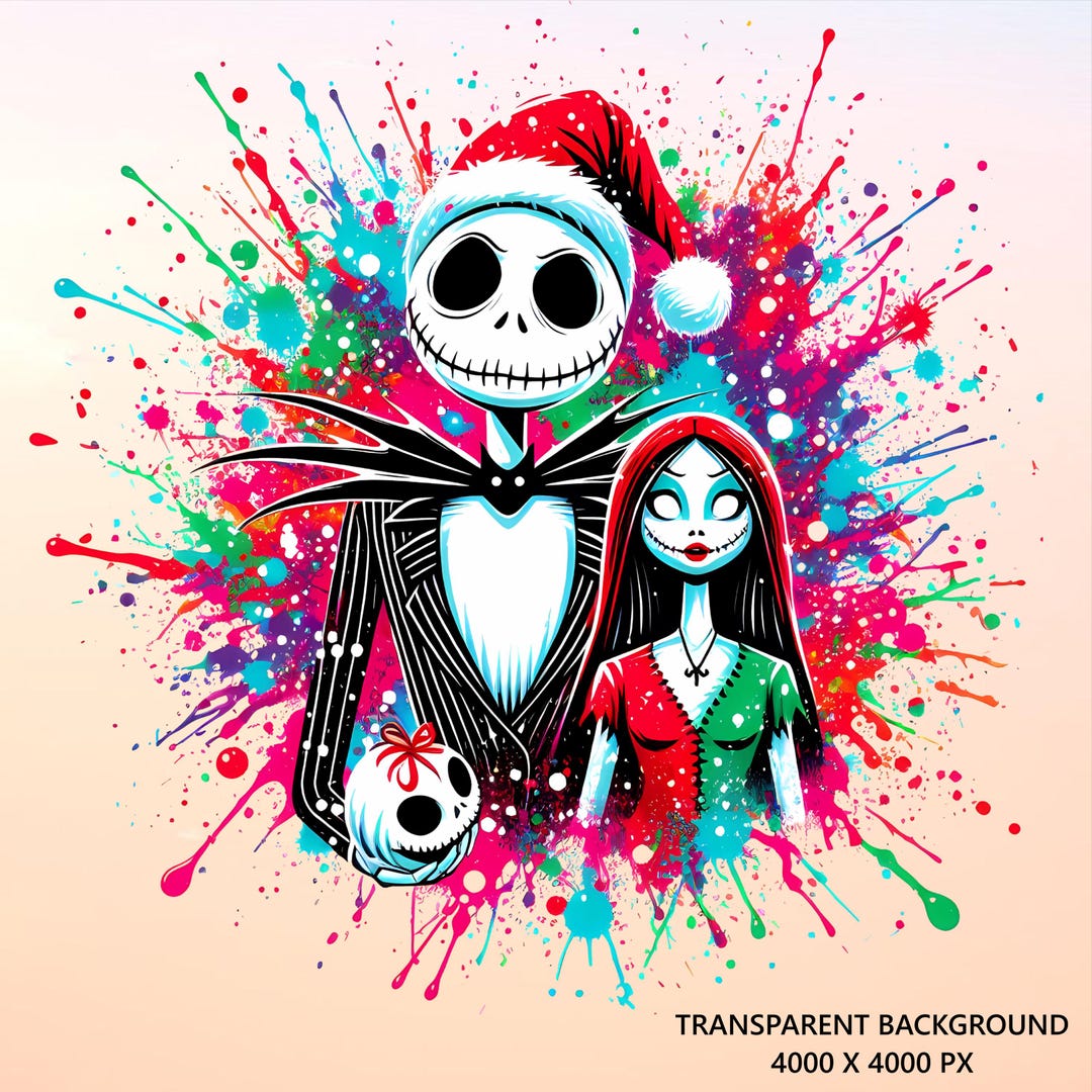 Jack and Sally Holiday PNG: Nightmare Before Christmas Xmas - Etsy Canada