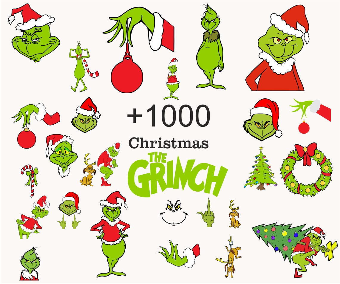 Christmas Svg Bundle, Grinch Svg Bundle, the Grinch Svg, Grinch Face Svg, Grinch Svg, Grinch ...