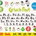 Grinch Font SVG Bundle: Christmas Doodle Letters (SVG, PNG) - Etsy