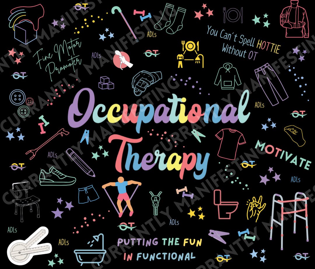 Occupational Therapy OT Clipart Therapist Graphics Adls Clip Art - Etsy