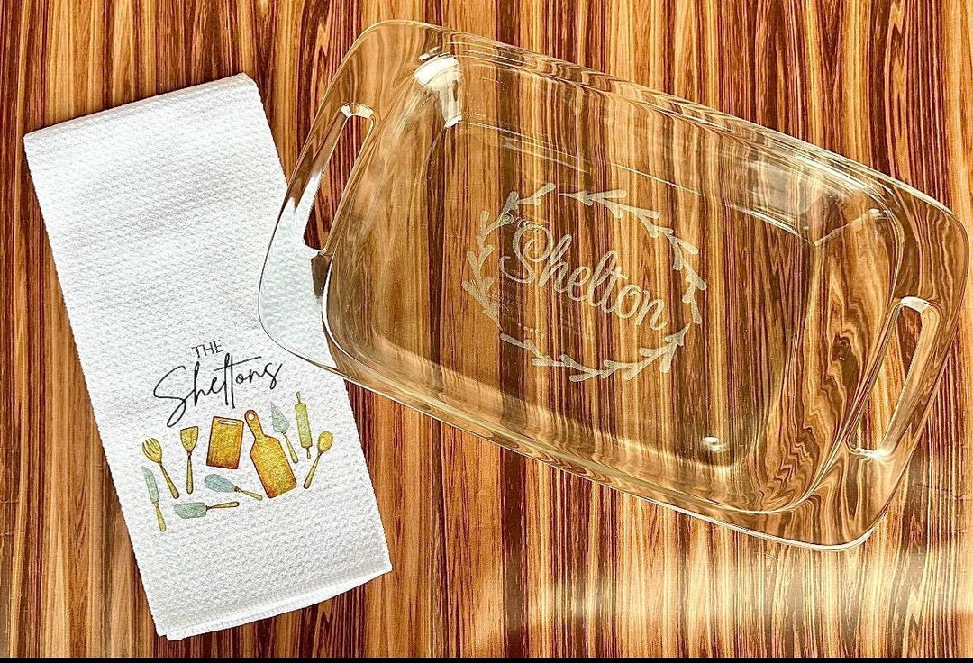 Personalized Engraved Baking Glass Pan – the Perfect Gift for Moms ...